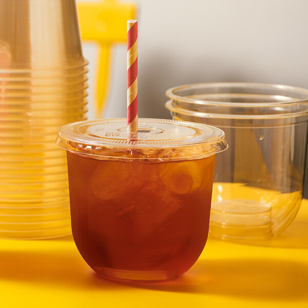 Tossware Natural Plant-Based PLA Plastic Flat Lid for Arena and Arc ...