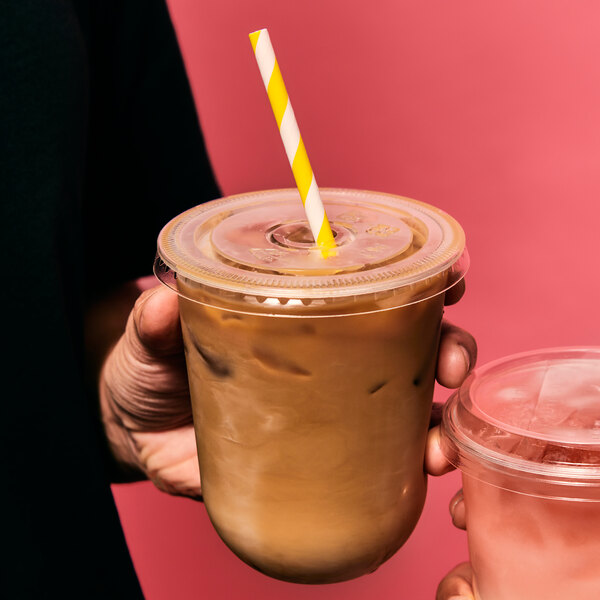 Tossware Natural Plant-Based PLA Plastic Flat Lid for Arena and Arc ...