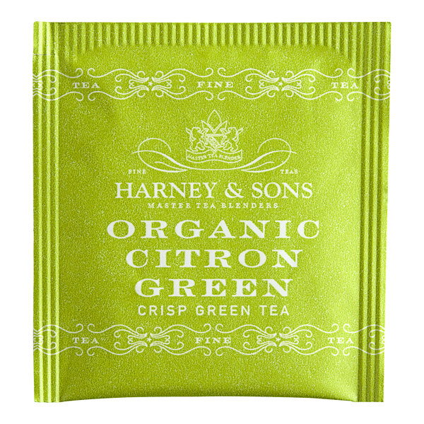 Harney & Sons Organic Citron Green Tea Bags - 50/Box