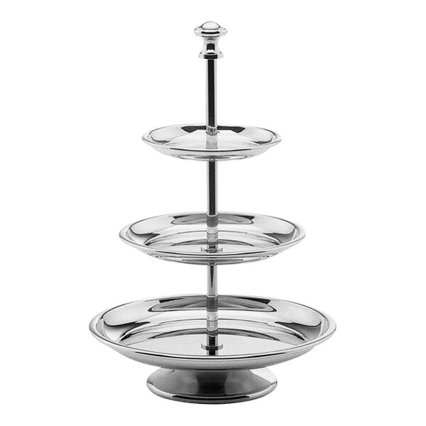 Hepp by BauscherHepp Excellent 8 3/8" x 12 5/8" 3-Tier Stainless Steel ...