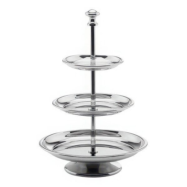 Hepp by BauscherHepp Excellent 8 3/8" x 12 5/8" 3-Tier Stainless Steel ...