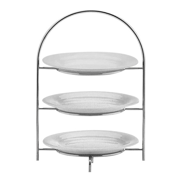 Hepp by BauscherHepp Neutral 7 5/16" x 10" 3-Tier Stainless Steel Multi ...