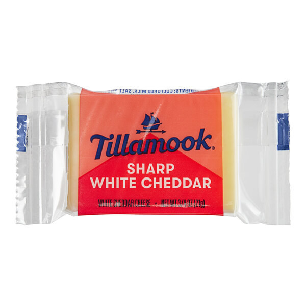 Tillamook Sharp White Cheddar Cheese Snack Portion 0.75 oz. with ...