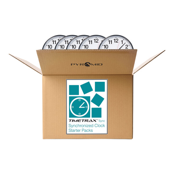 Pyramid Time Systems TimeTrax Sync RF Wireless Analog Clock Starter ...