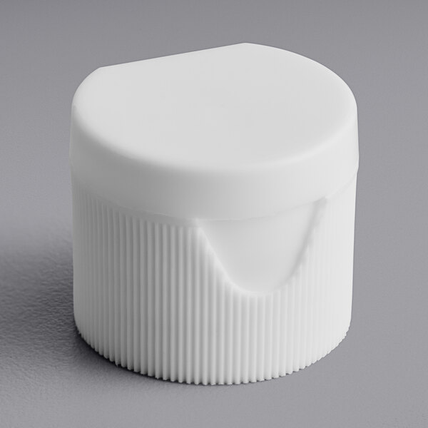 20/410 White Unlined Flip Top Lid - 100/Pack