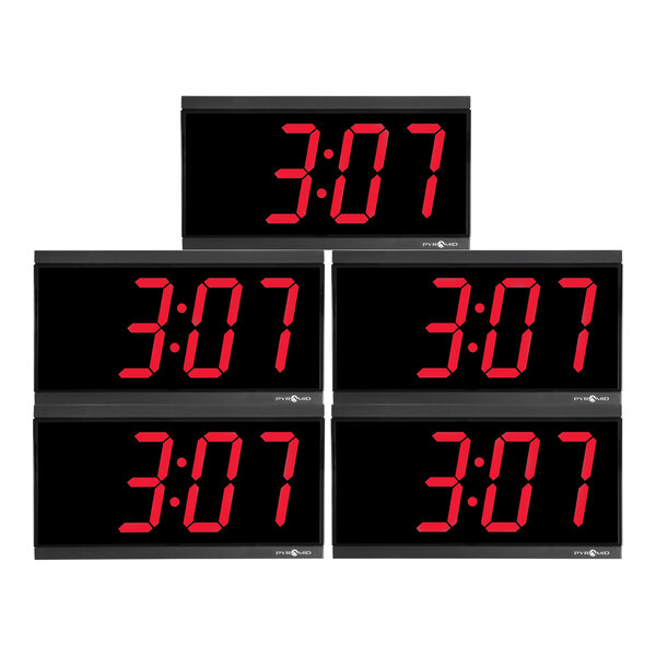 Pyramid Time Systems TimeTrax Sync RF Wireless Digital Clock Starter ...