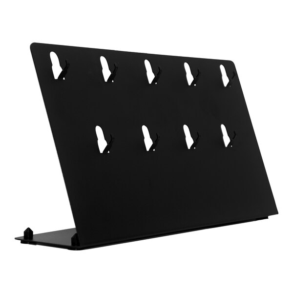 Pyramid Time Systems 12" x 6 1/2" Key Rack with 9 Hooks 43189