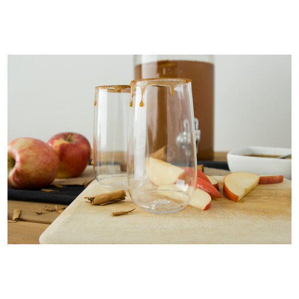 Tossware POP 6 oz. Plastic Champagne Flute Jr. Glass - 48/Case