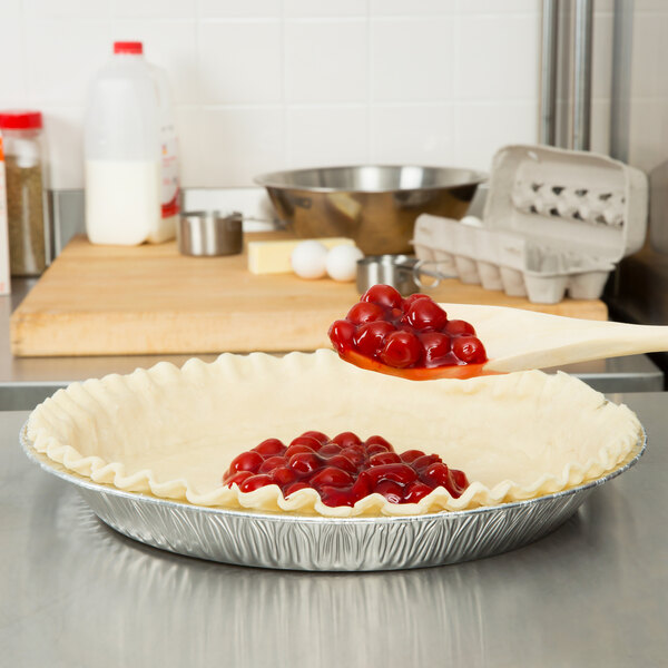 Baker's Lane 11 3/4" x 1 3/8" Extra Deep Foil Pie Pan - 20/Pack