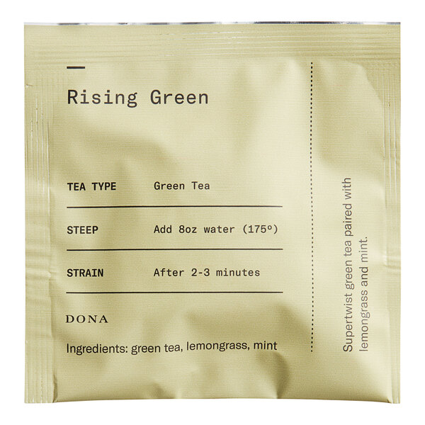 Dona Rising Green Tea Sachet - 50/Box