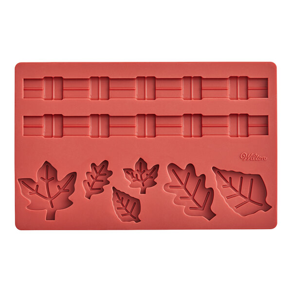 Wilton 10 1/2" x 5 1/4" 8-Compartment Decorative Autumn Pie Crust ...