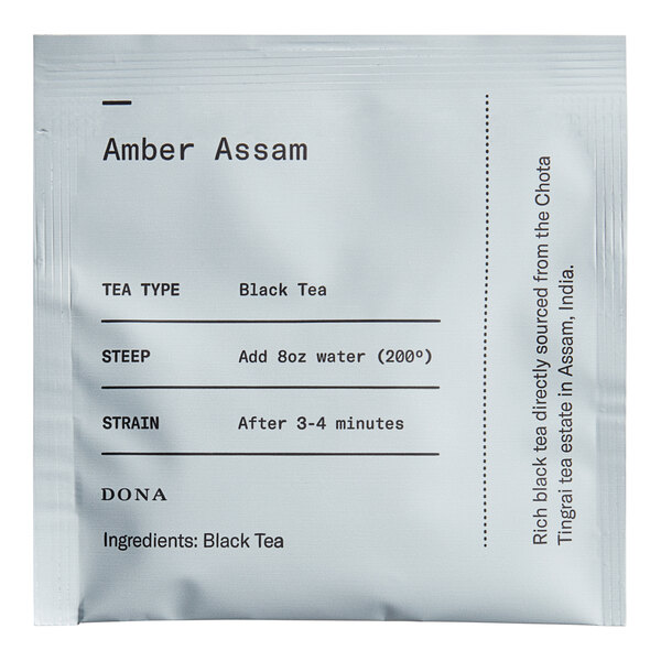 Dona Amber Assam Black Tea Sachet - 50/Box