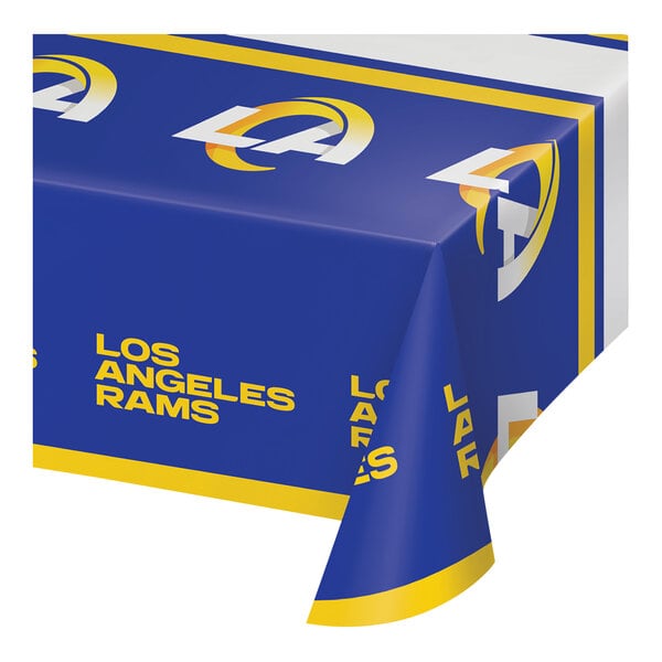 Creative Converting Los Angeles Rams 54" x 102" Plastic Table Cover ...
