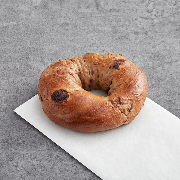 Just Bagels Authentic New York Chocolate Chip Bagel 4 oz. - 48/Case