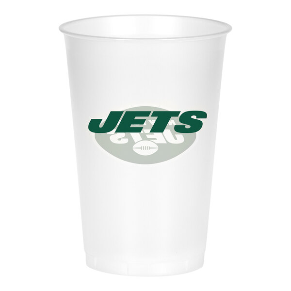 Creative Converting New York Jets 20 oz. Plastic Cup - 96/Case