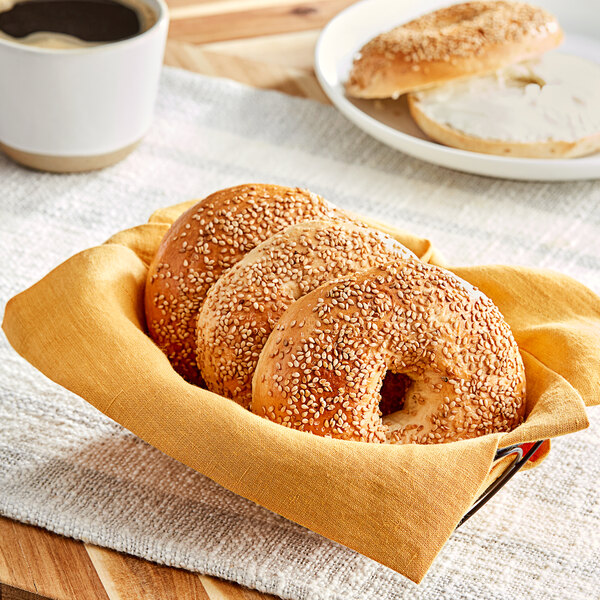 Just Bagels Authentic New York Sesame Bagel 4 oz. - 48/Case