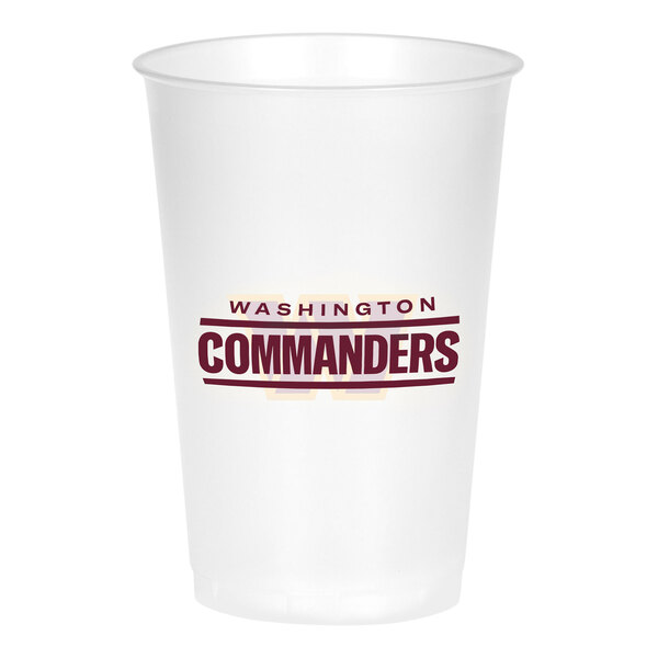 Creative Converting Washington Commanders 20 oz. Plastic Cup - 96/Case
