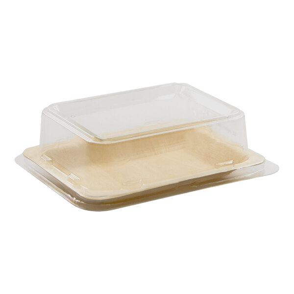 Front of the House Servewise 4 3/4" x 3 3/4" PET Plastic Plate Lid ...