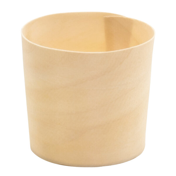 Front of the House Servewise 2.5 oz. Tall Compostable Wood Ramekin ...
