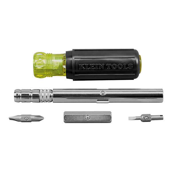 Klein Tools 8-in-1 HVAC Slide Drive Multi-Bit Screwdriver / Nut Driver ...