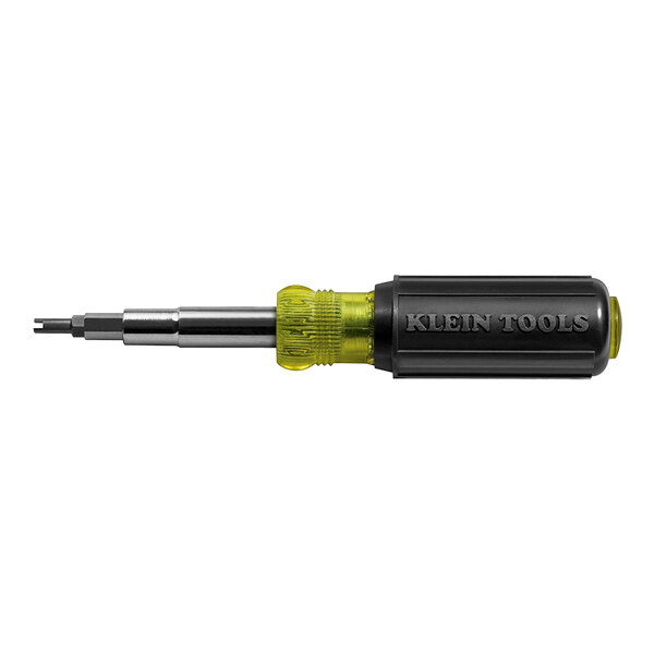 Klein Tools 11-in-1 Multi-Bit Screwdriver / Nut Driver with Schrader ...