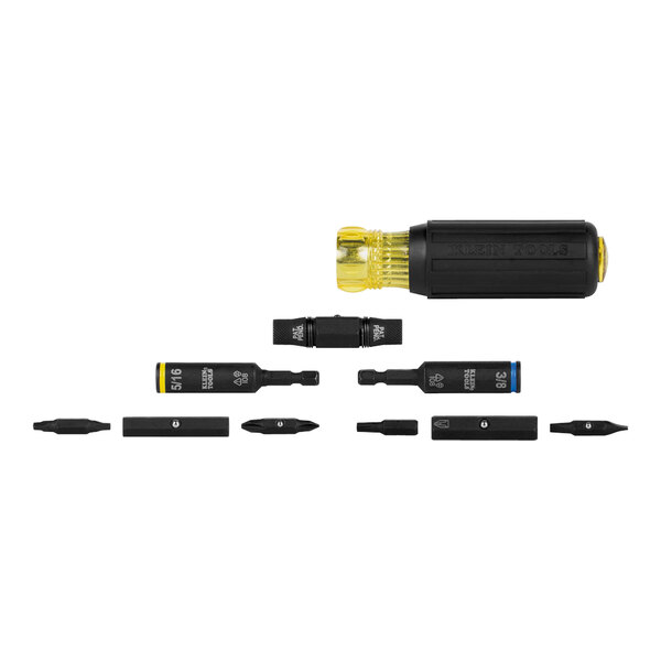 Klein Tools 11-in-1 Impact Rated Multi-Bit Screwdriver / Nut Driver 32500HD