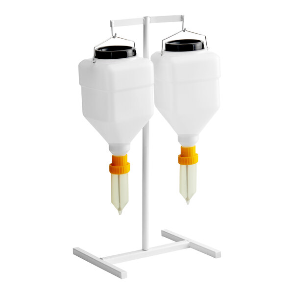 Asept 2-Piece 5 Liter Hanging Bottle Condiment Pump Dispenser Set with ...