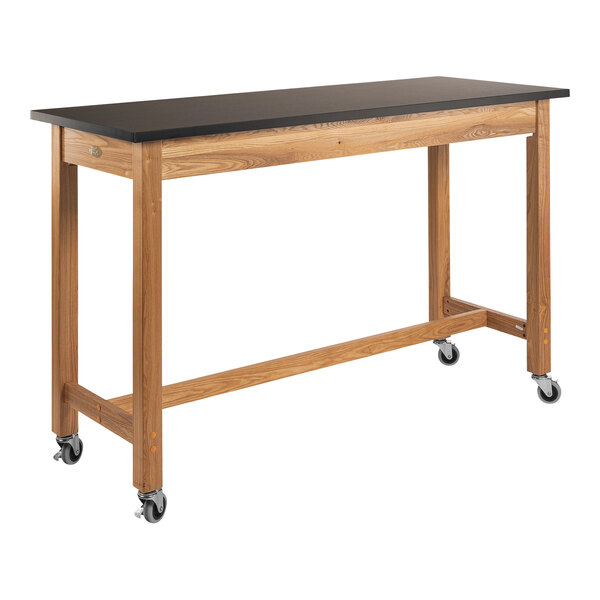 National Public Seating 24" x 60" x 36" Wood Science Lab Table with ...