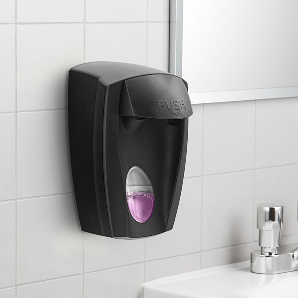 Kutol EZ Foam 9942BLK 1,000 mL Black Manual Hand Soap / Sanitizer Dispenser