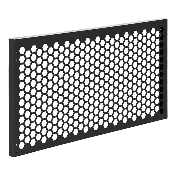 SelectSpace Essential Partition 5' Black Galvanized Steel Hexagonal ...