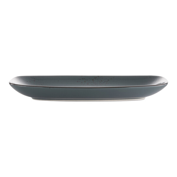 International Tableware Splash 13 3/4" x 7 3/8" Lunar Blue Rectangular ...