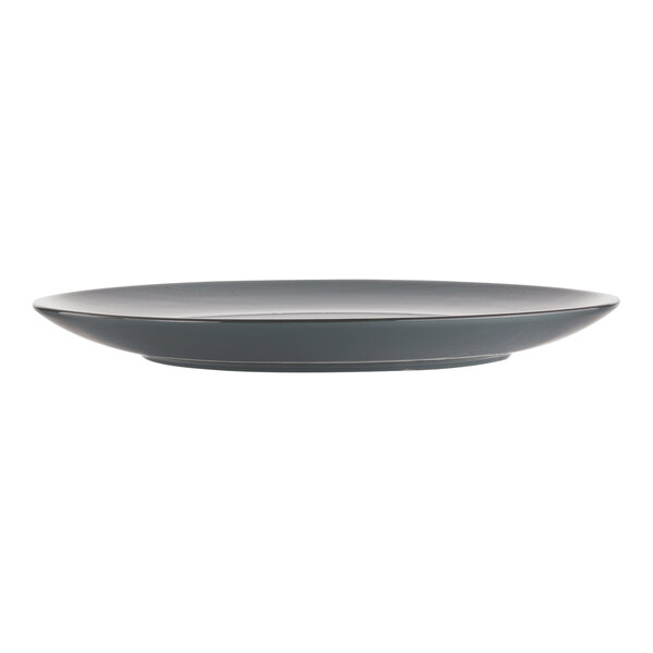 International Tableware Splash 12" Lunar Blue Stoneware Coupe Plate ...