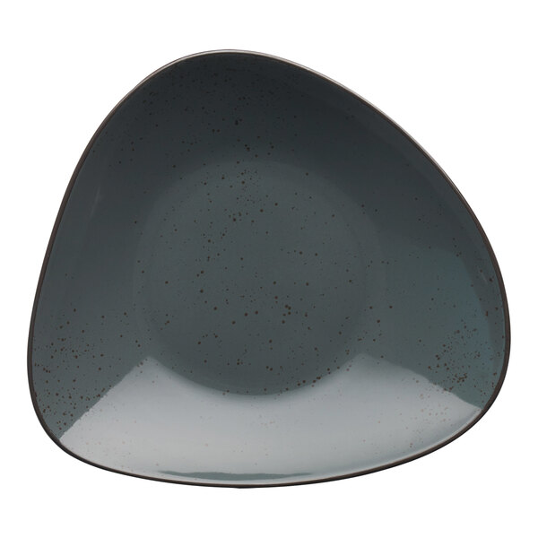 International Tableware Splash 32 oz. Lunar Blue Triangular Stoneware ...