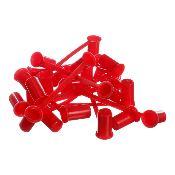 Edhard F2265-BAG Red Closure Spout - 12/Pack
