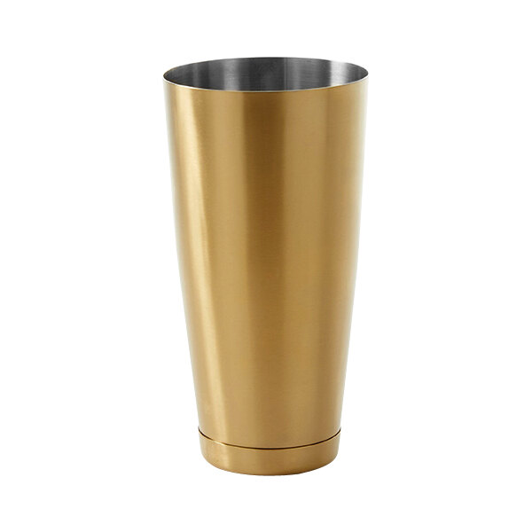 American Metalcraft 28 oz. Satin Gold Plated Weighted Boston Cocktail ...