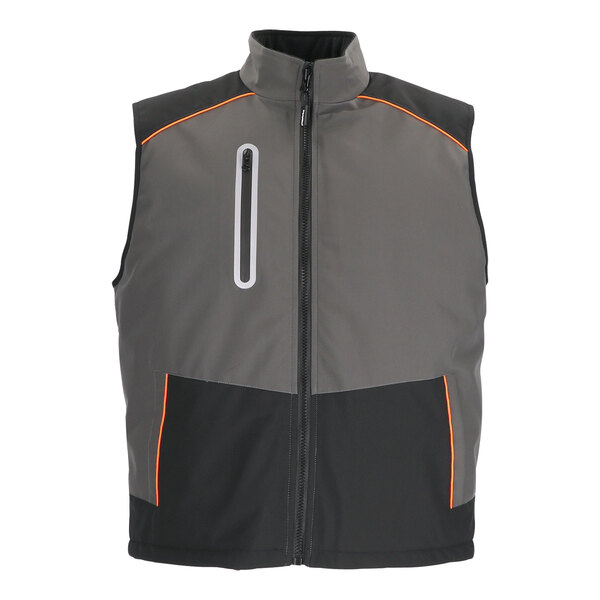 RefrigiWear PolarForce Charcoal Insulated Vest