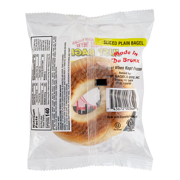 Just Bagels Frozen Authentic New York Pre-Sliced Individually Wrapped ...