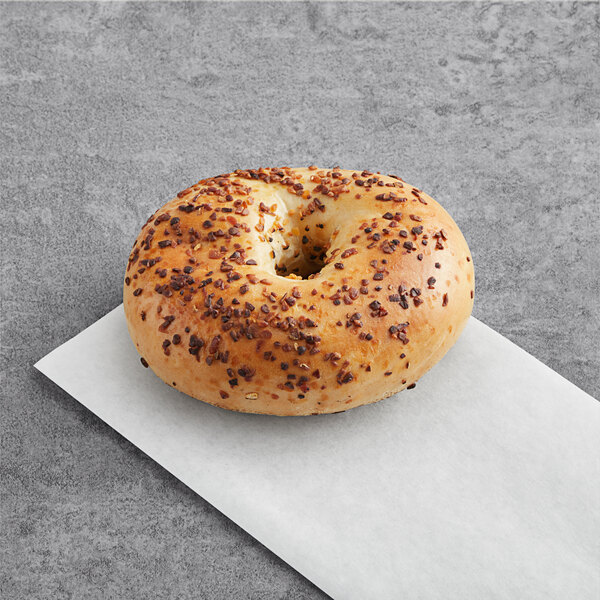 Just Bagels Frozen Authentic New York Garlic Bagel 4 oz. - 48/Case