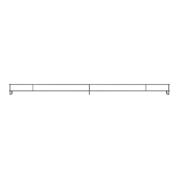 Wanzl Wire Tech 100 48" x 3" Front Riser for Wire Shelf WTSHL483