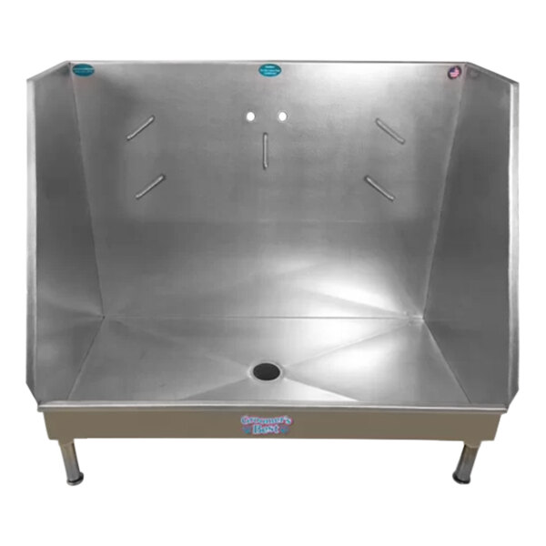 Groomer's Best GB48WI-TC 48" Tan Walk-In Bathing Tub with Center Drain