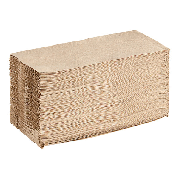 Tork Universal 15" x 17" 1-Ply Kraft 1/8 Fold Dinner Napkin - 3000/Case