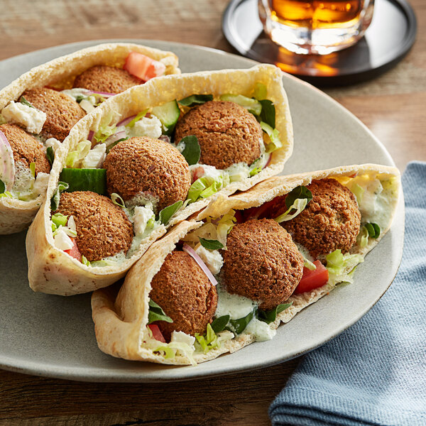 Kronos 1 oz. Fully Cooked Falafel Balls 4 lb. - 4/Case