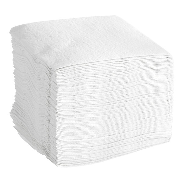 Tork Paper Wiper Plus 12 1/2" x 13" White Light-Duty 1/4 Fold Wiper ...