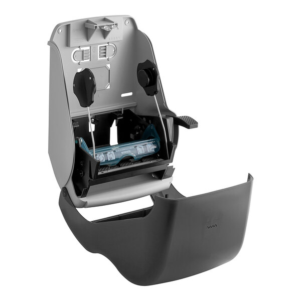 Tork 84TR Black Automatic Transfer Lever Roll Hand Towel Dispenser H21