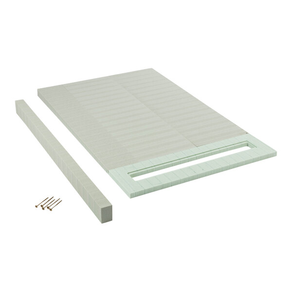 QuickDrain by Oatey SLPAN32 ShowerLine 64" x 32" Pre-Sloped PET Shower ...