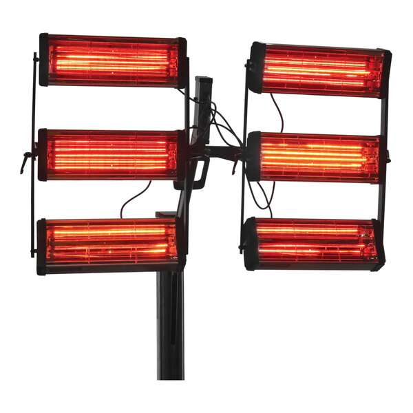 Vestil 6-Panel Portable Infrared Electric Industrial Heater HEAT-6P-230 ...