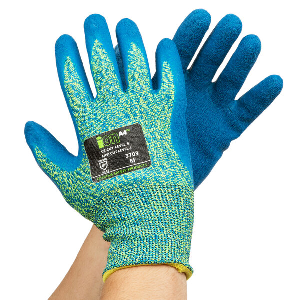 Cordova iON A4 Aqua HPPE / Glass Fiber Cut-Resistant Gloves with Blue ...