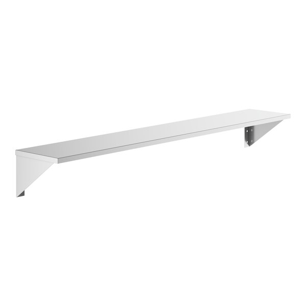 Lavex 6" x 36" Stainless Steel Wall-Mount Shelf