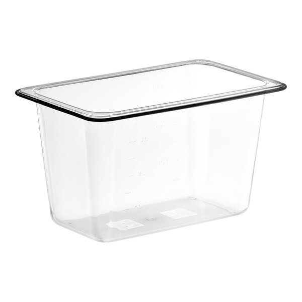 CaterGator Clear Bin with Rubber Liner for 35 Qt. Coolers