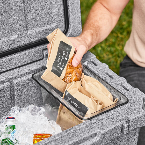CaterGator Clear Bin with Rubber Liner for 35 Qt. Coolers
